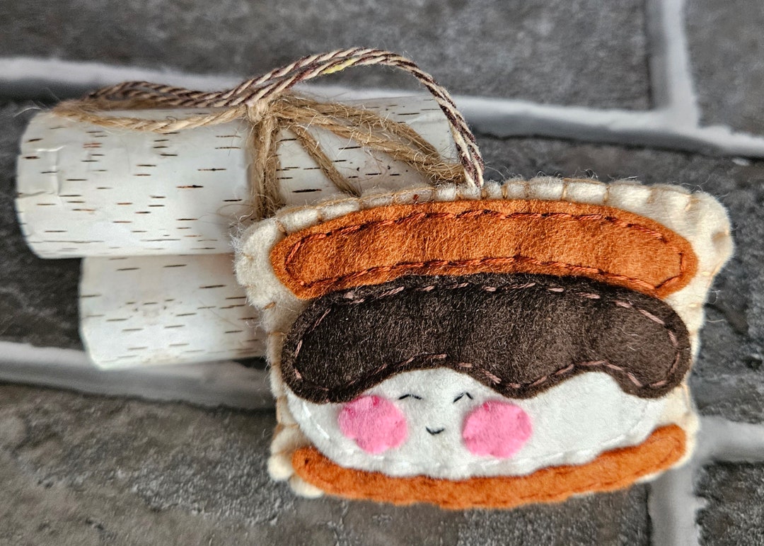 Handmade Smores Felt Ornament, Fall Decor, Tiered Tray Decoration - Etsy