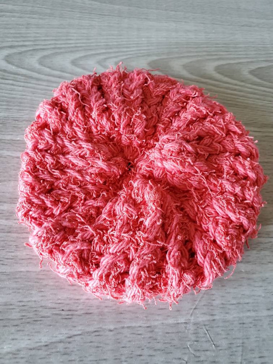 Coral Loom Scrubbie Coral Round Scrubby Kitchen Scrubby - Etsy