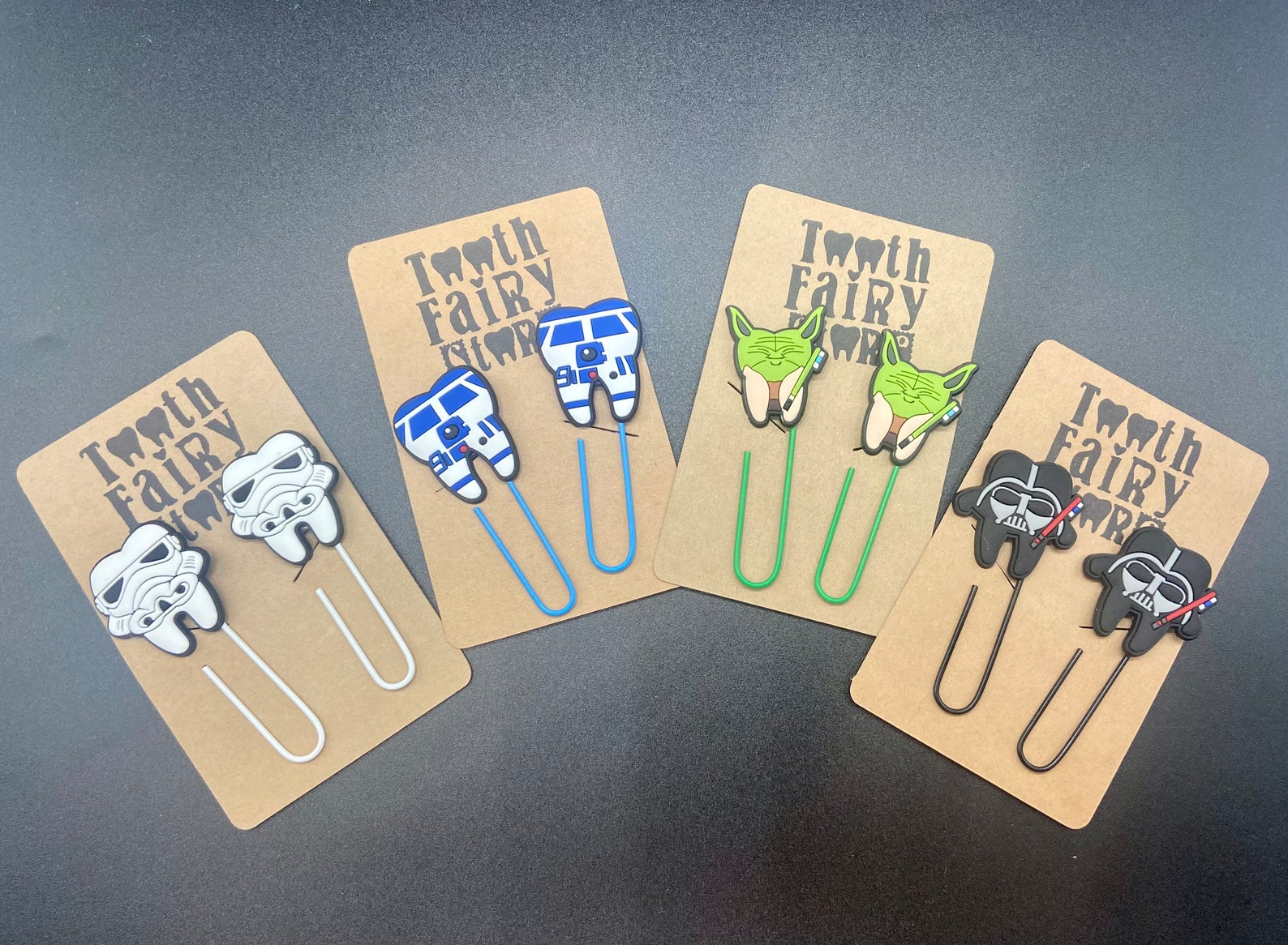 Dental Themed Paper Clip Bookmark Teeth Charms. Tooth Charms. Dental ...