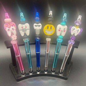 Dental Themed Beaded Pen With Tooth Charms - Etsy