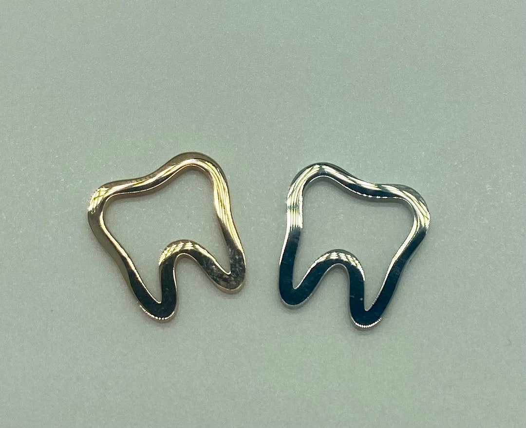 Stainless Steel Tooth Charm: Dental Hygienist Gift (13x14.87cm) - Etsy