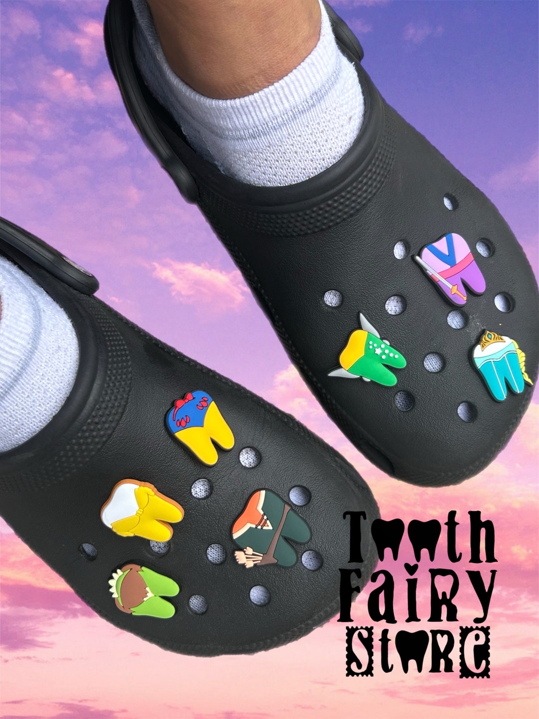 Dental Princesses Shoe Charms: Tooth Fairy Gift - Etsy