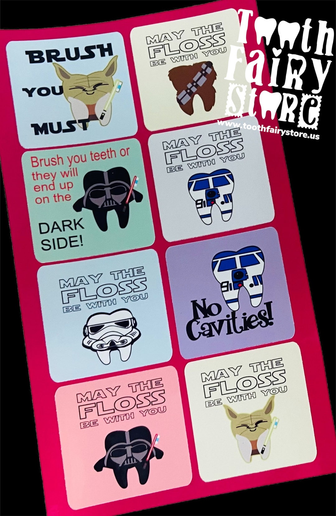 One Sheet Dental Patients Stickers. 8 Stickers. Dental, Dentist, Dental ...