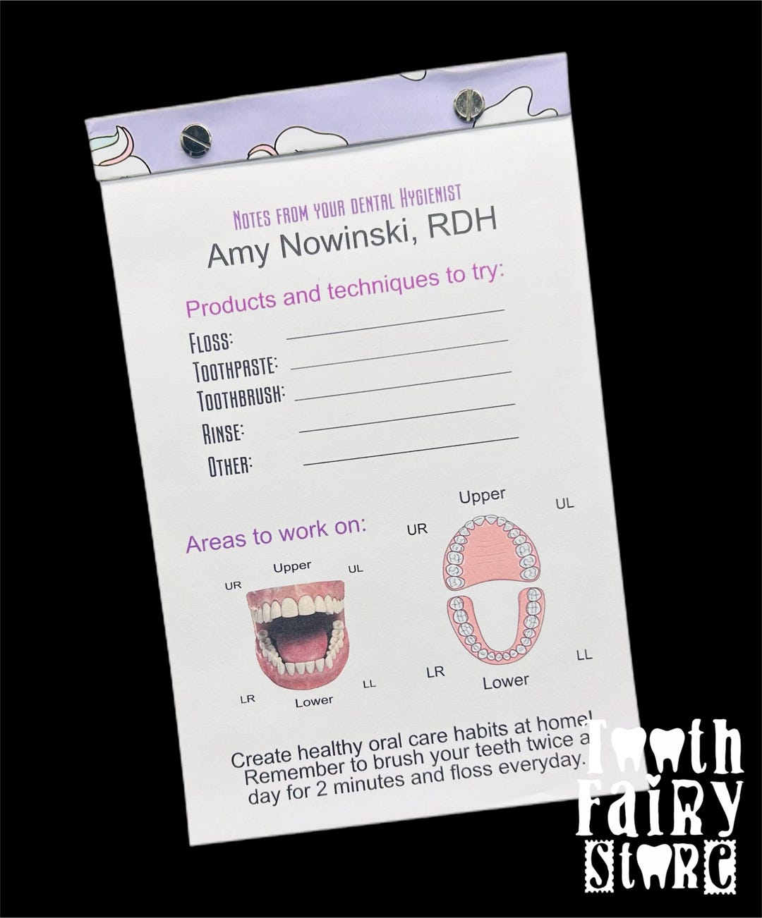 Dental Hygienist Patient Notepad: Personalized Appointment Notes - Etsy