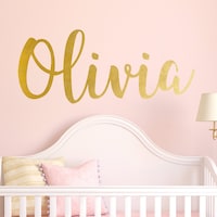 Personalized Name Wall Decal | Custom Girl Name Wall Sticker, Nursery ...