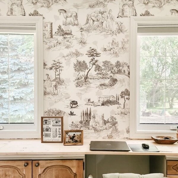 Asian Style Pagoda Wallpaper Mural Tropical River Scene Wall Mural - Etsy
