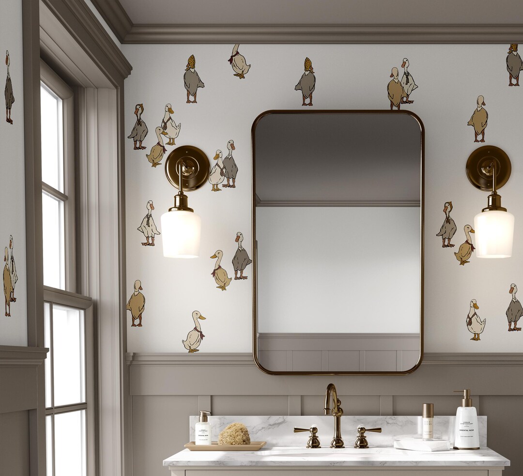 Small Duck Duck Goose Wall Decals – 6 Inch Duck Stickers, Vintage Boho ...