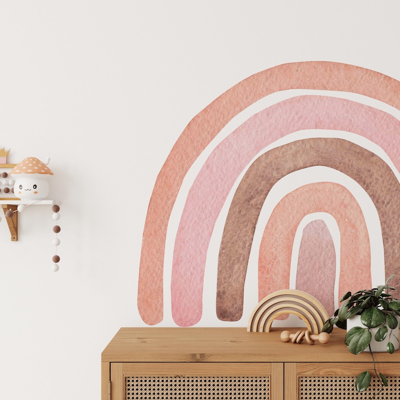 Rainbow Wall Decal - Etsy