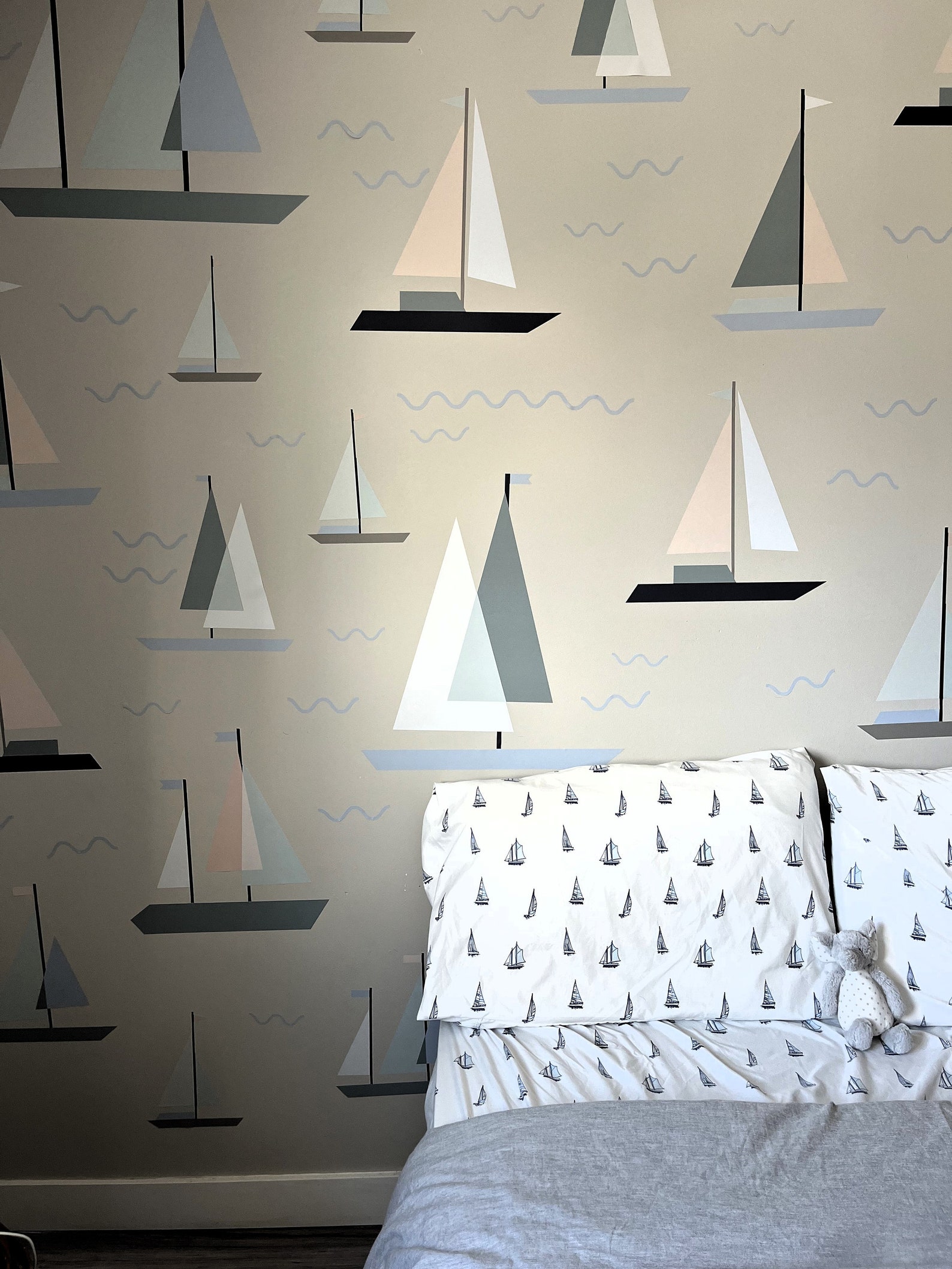 Sailboat Wall Decals - Boys Wall Decals. Boys Room Decor. - Coastal ...