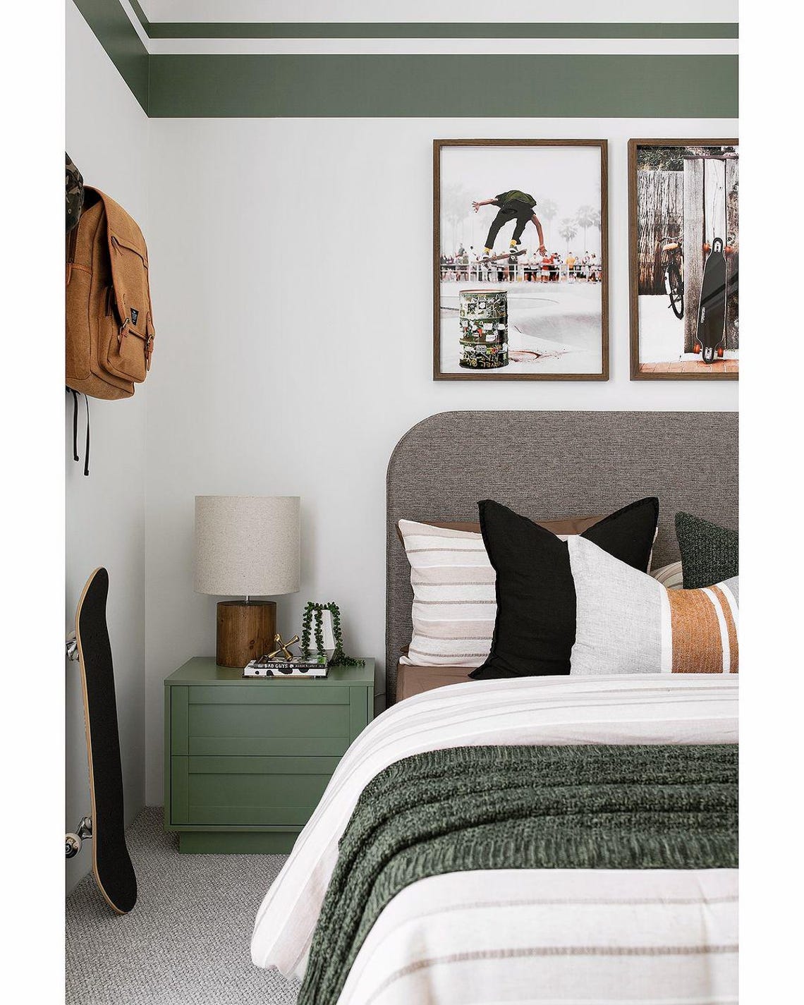 Customizable Thick and Thin Stripe Wall Border Decals, Removable Wall ...