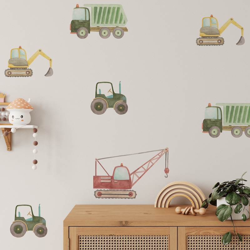 Construction Decals - Etsy