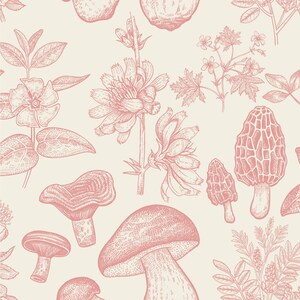 Toadstool Wallpaper, Peel Stick, Removable Wallpaper for All Home Decor ...