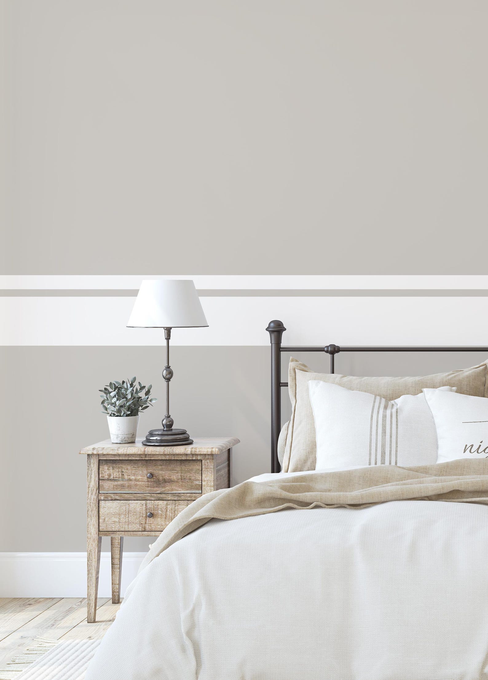 Customizable Thick and Thin Stripe Wall Border Decals, Removable Wall ...