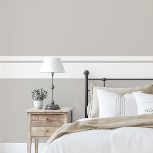Customizable Thick and Thin Stripe Wall Border Decals, Removable Wall ...