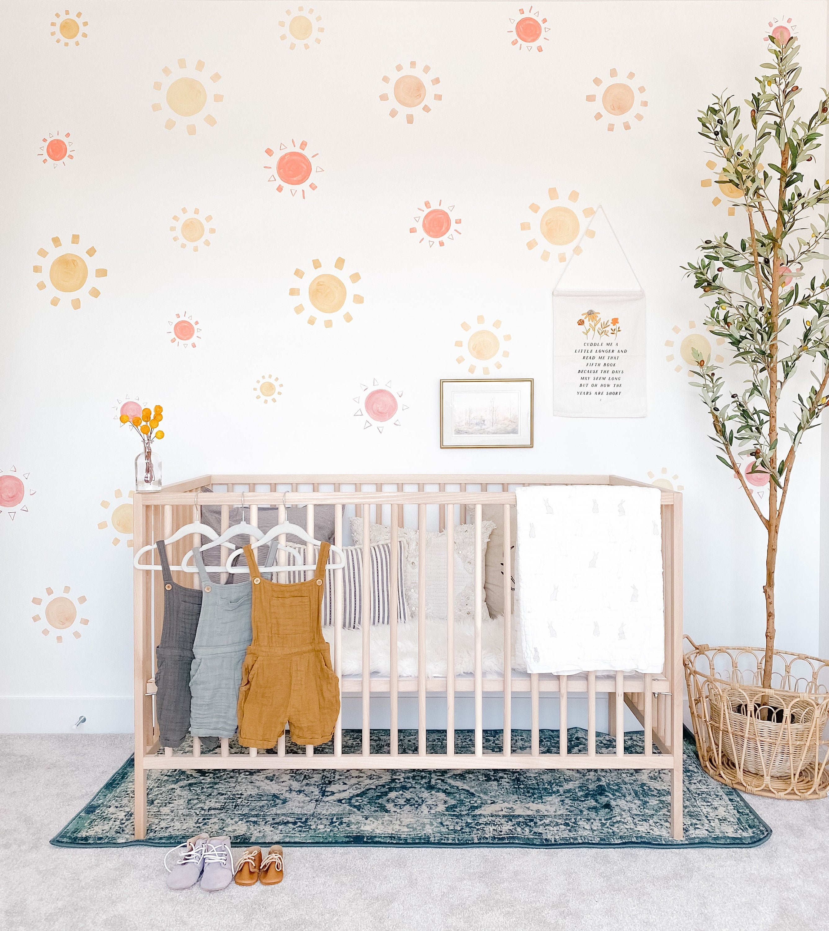 Little Sun Wall Stickers Flower Wall Sticker Decal | Etsy