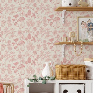 Toadstool Wallpaper, Peel Stick, Removable Wallpaper for All Home Decor ...