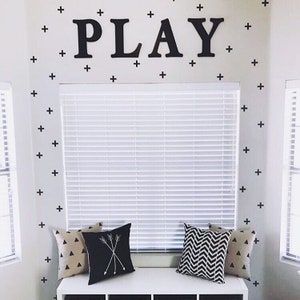 2 Plus Sign Wall Decals Plus Sign Sticker X Decal - Etsy