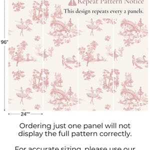 Ballerina Toile Wallpaper, Swan Lake Decor, Customizable Color Design ...