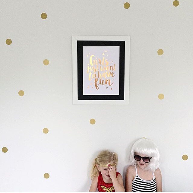 Gold Polka Dot Decals Spot Decal Home Decor Vinyl Wall - Etsy