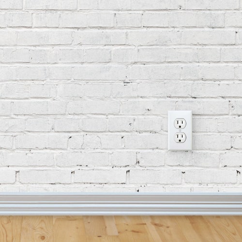 Whitewash Brick White PEEL & STICK Wallpaper - Etsy