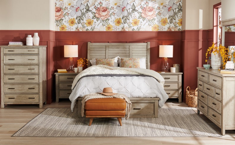 Madelyn Flowers Wallpaper, Removable Peel and Stick Wallpaper ...
