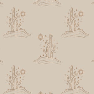 CUSTOMIZABLE WALLPAPER! Desert Boho Wallpaper in Both Traditional (non ...