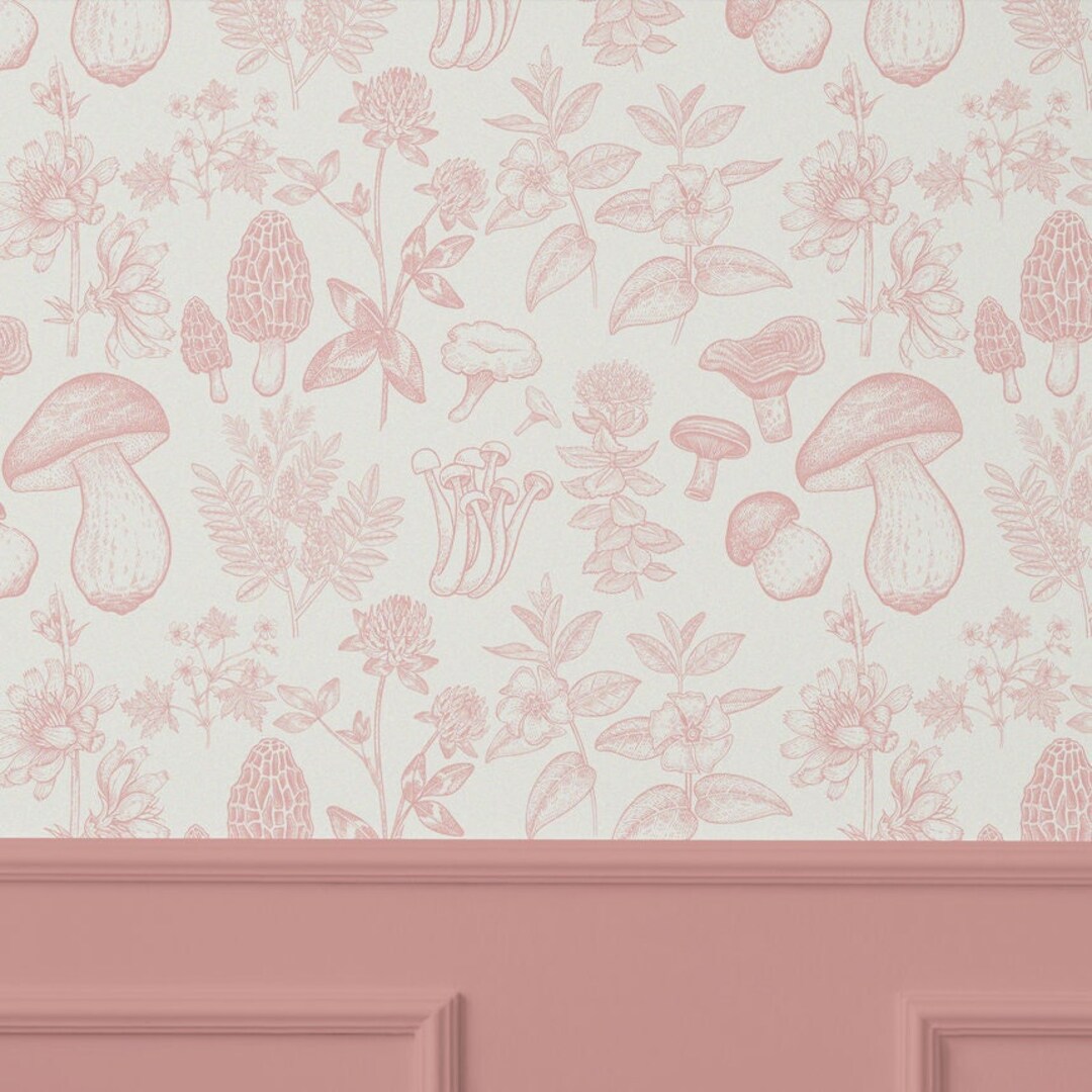 Toadstool Wallpaper, Peel Stick, Removable Wallpaper for All Home Decor ...