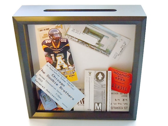 SALE Ticket Holder Black Shadow Box Ticket Keeper - Etsy