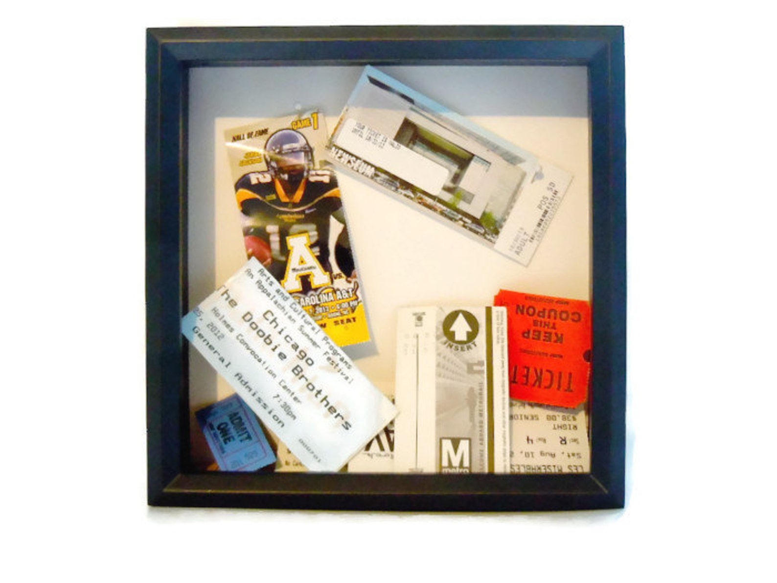 SALE Ticket Holder Black Shadow Box Ticket Keeper - Etsy