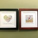 Framed Map Coordinates 5x5 Inch Frame Engagement Gift Map Heart Choose ...