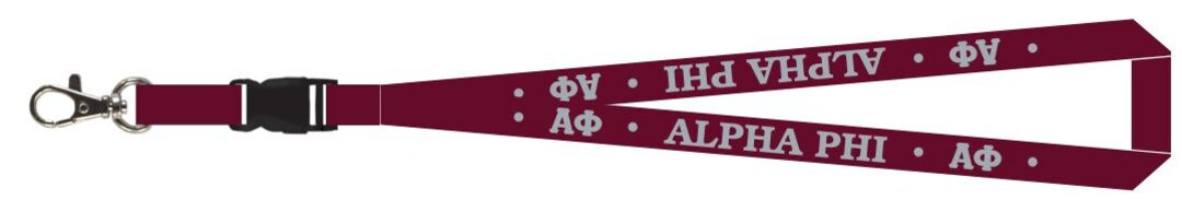 Alpha Phi Lanyard/key Chain - Etsy