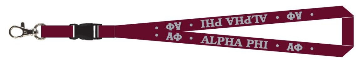Alpha Phi Lanyard/key Chain - Etsy