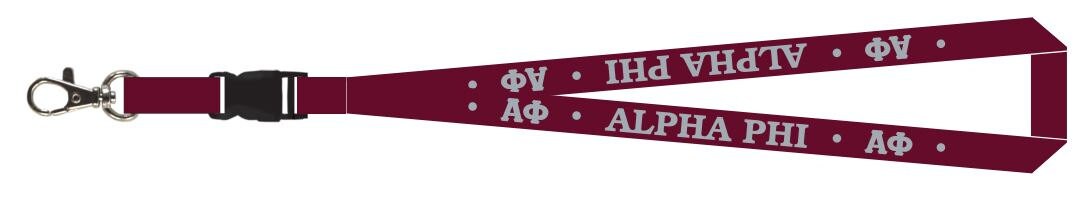 Alpha Phi Lanyard/key Chain - Etsy