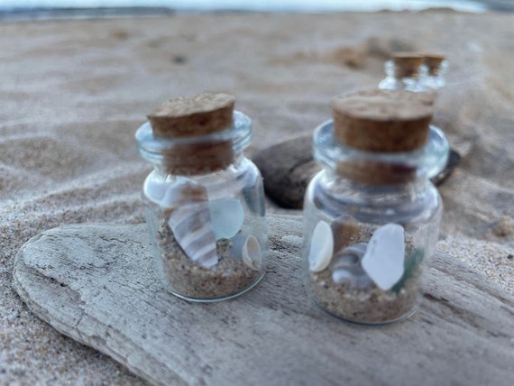Beach in a Miniature Bottle Genuine Lake Michigan Sea Glass - Etsy