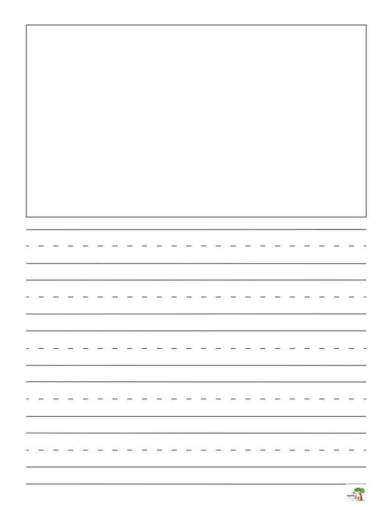 3/4-inch Ruled Handwriting Paper (kindergarten/first Grade) | Printable ...