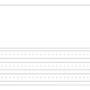 3/4-inch Ruled Handwriting Paper (kindergarten/first Grade) | Printable ...