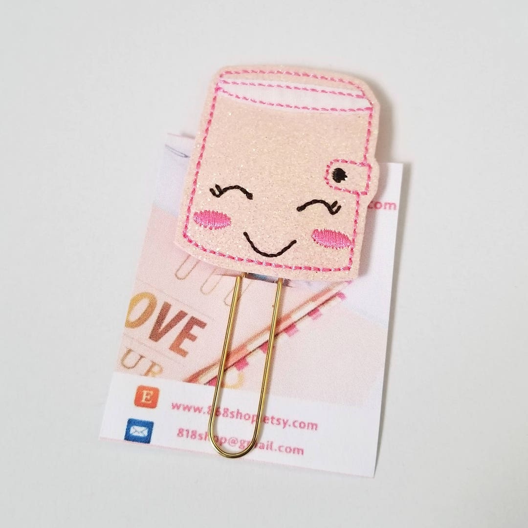 Pink Glitter Planner Clip| Paper Clips| Planner Accessory| Journal ...