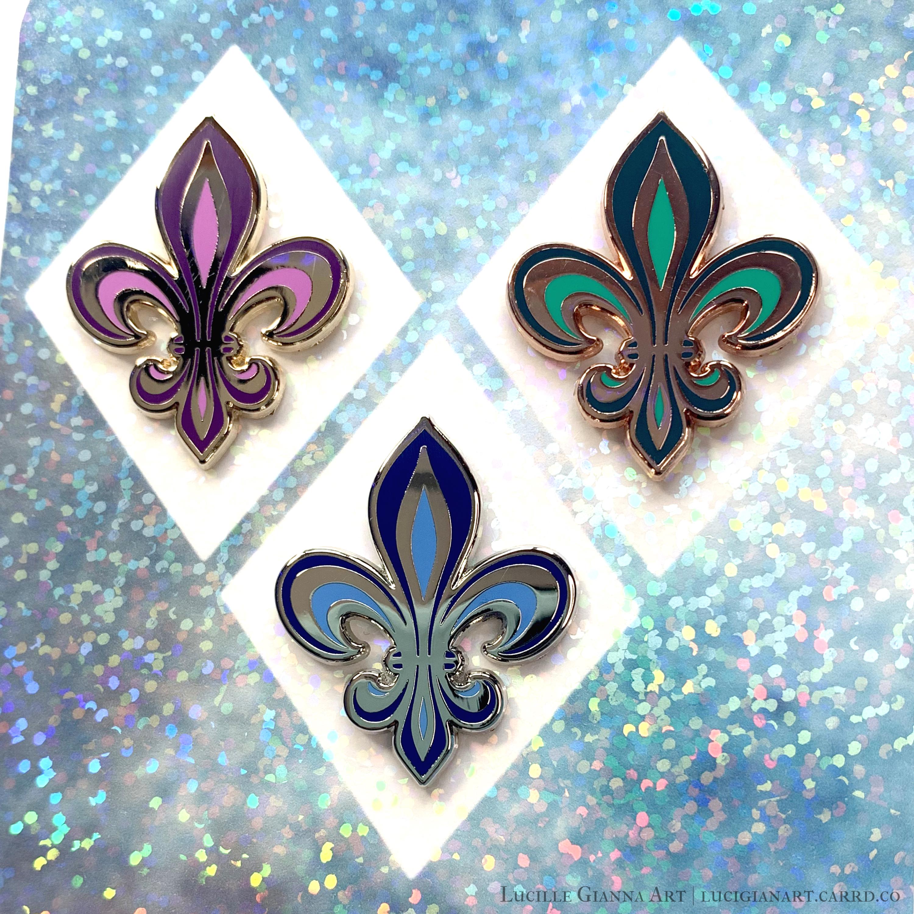 Fleur De Lis Enamel Pins | French Lily Enamel Pin | Enamel Pins ...