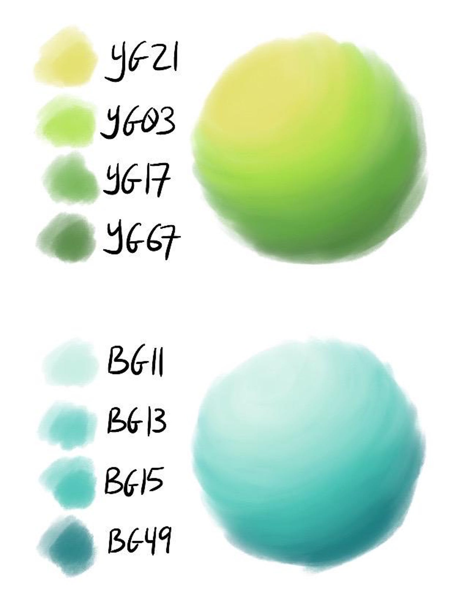 COPIC Color Swatches for Procreate | COPIC | Procreate | Digital Art ...