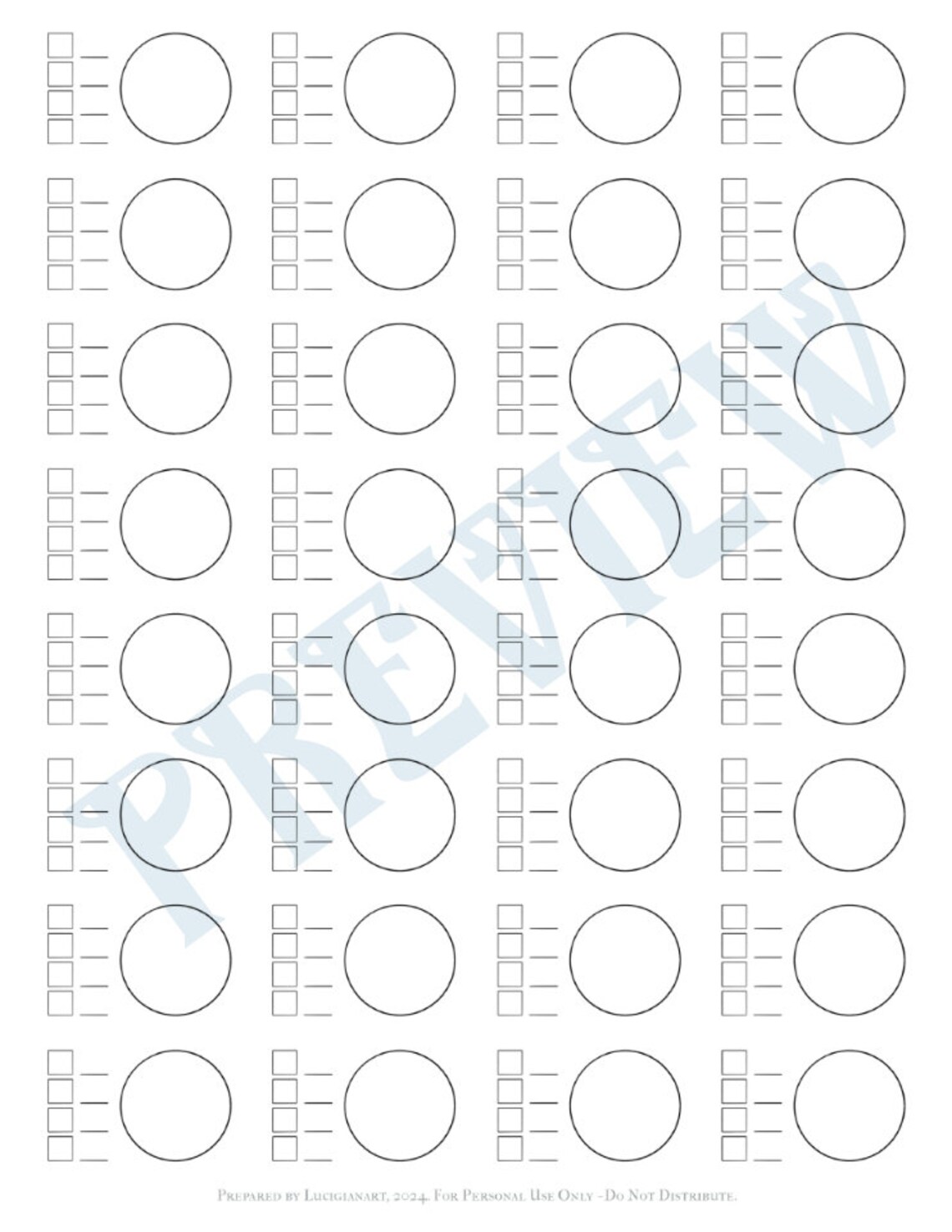 Blank Alcohol Marker Blending Swatch Sheet Version III - Digital Swatch ...