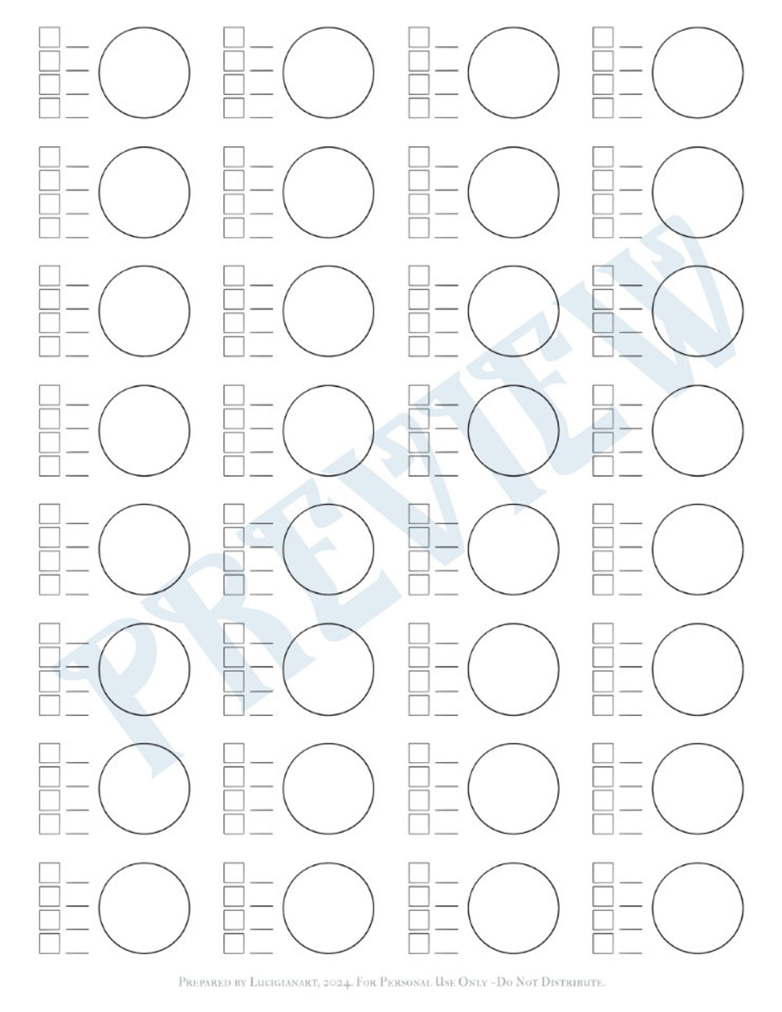 Blank Alcohol Marker Blending Swatch Sheet Version III - Digital Swatch ...