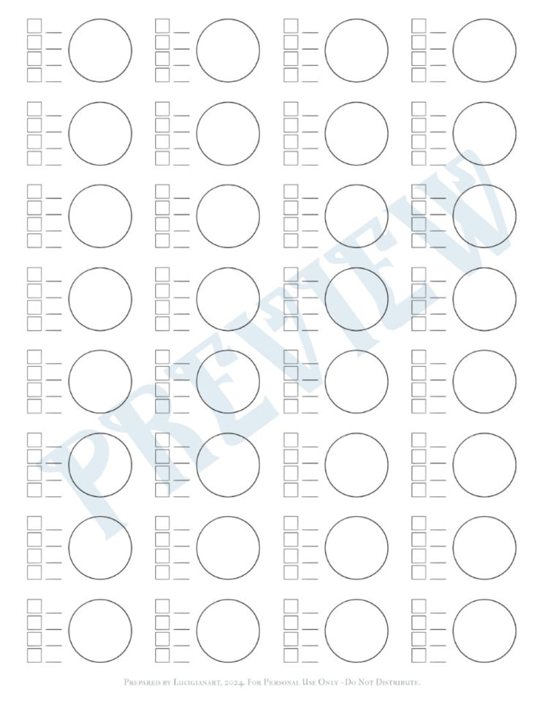 Blank Alcohol Marker Blending Swatch Sheet Version III - Digital Swatch ...
