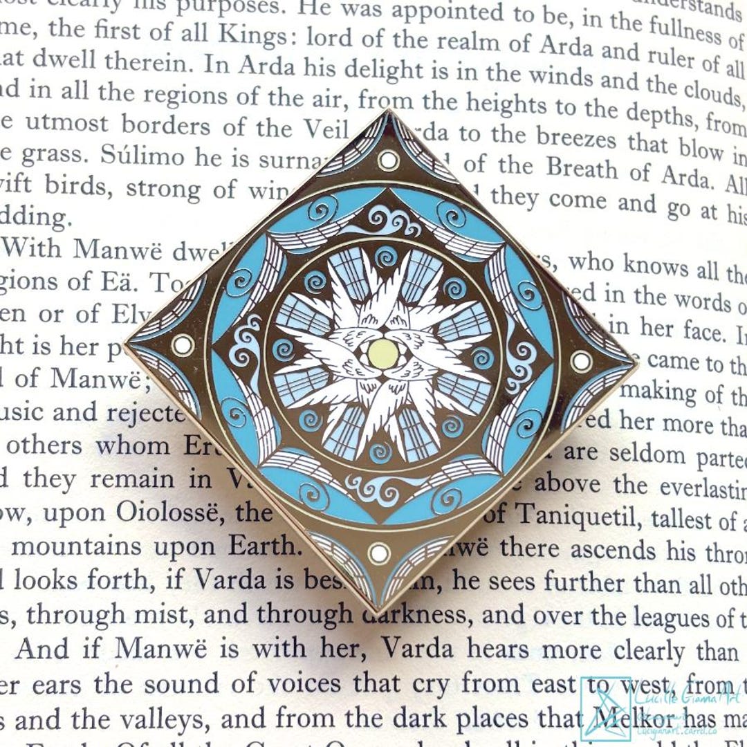 Manwë Heraldic Device Enamel Pin - Fantasy Hard Enamel Pins - Etsy