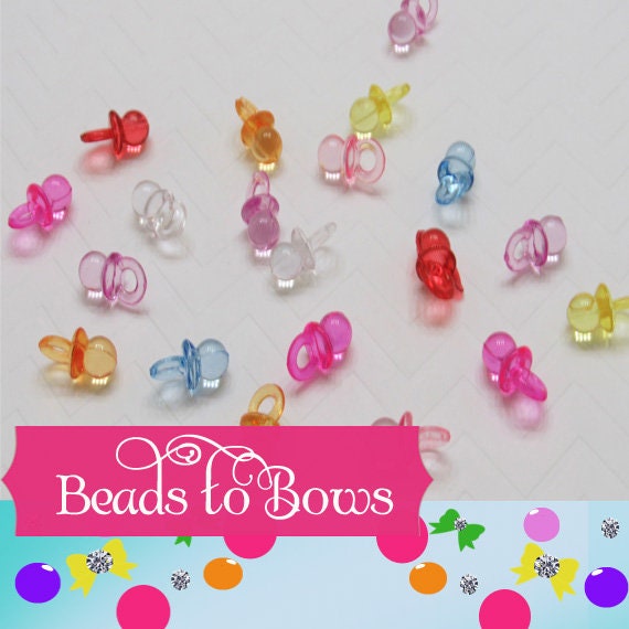 20mm Pacifier Pendant Baby Shower Prop Bubblegum Bead | Etsy