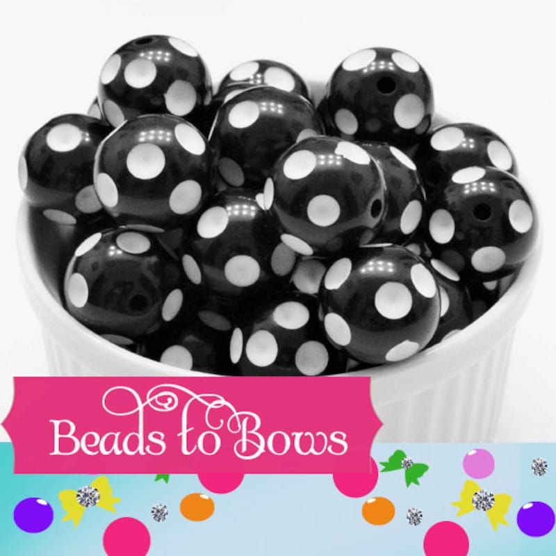 Polka Dot Beads - Etsy