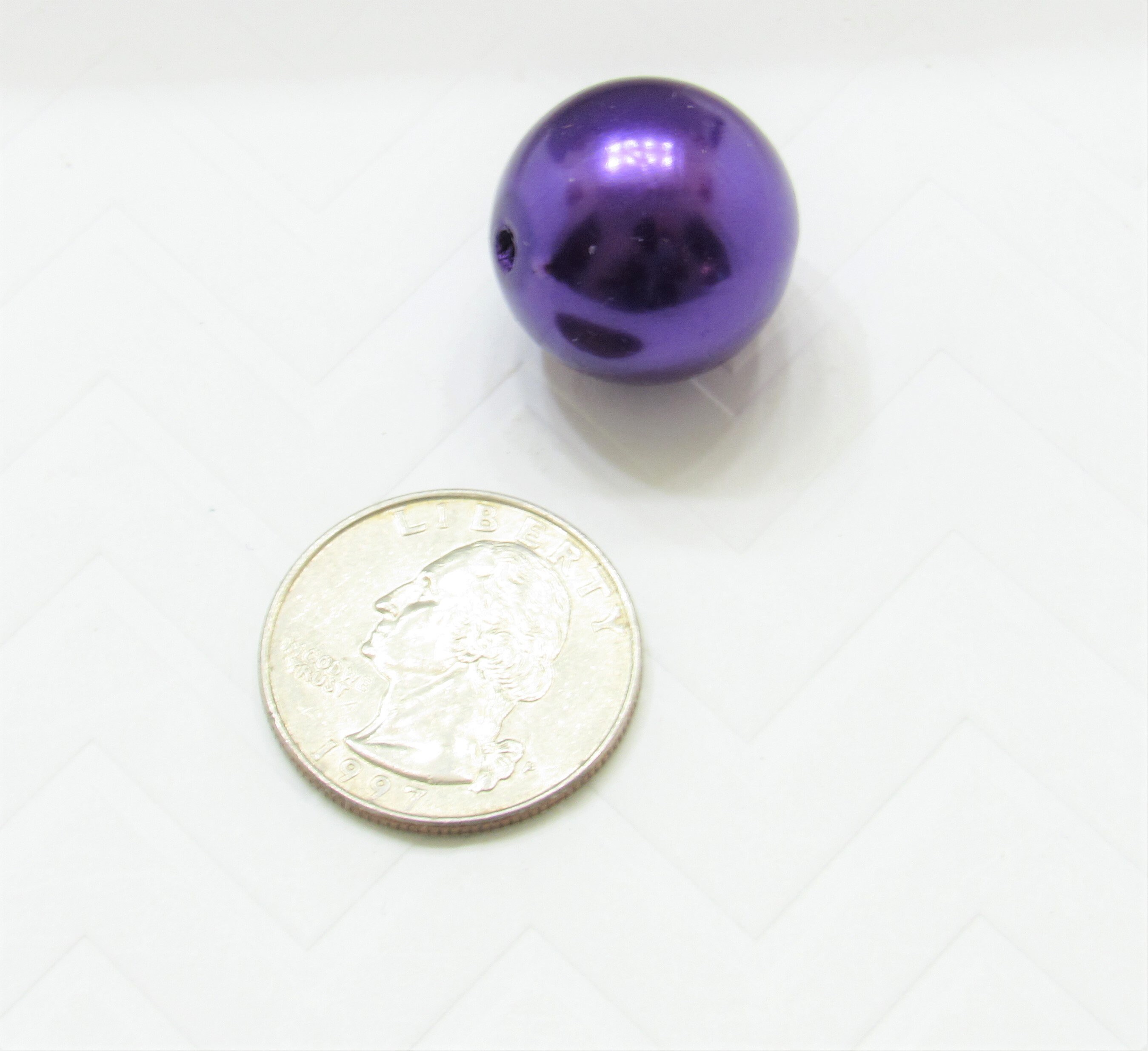Sale 10 Count 1.99 20mm Royal Purple Pearl Bubblegum Beads - Etsy