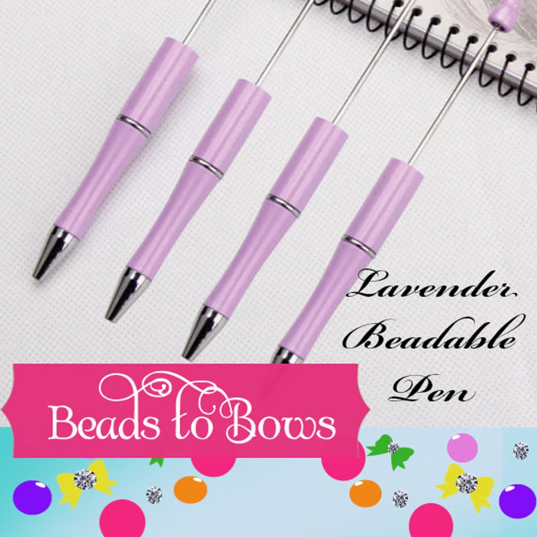 3 for 5.00 DIY Beadable Pens, Lavender Bubblegum Beadable Pen, Lavender ...
