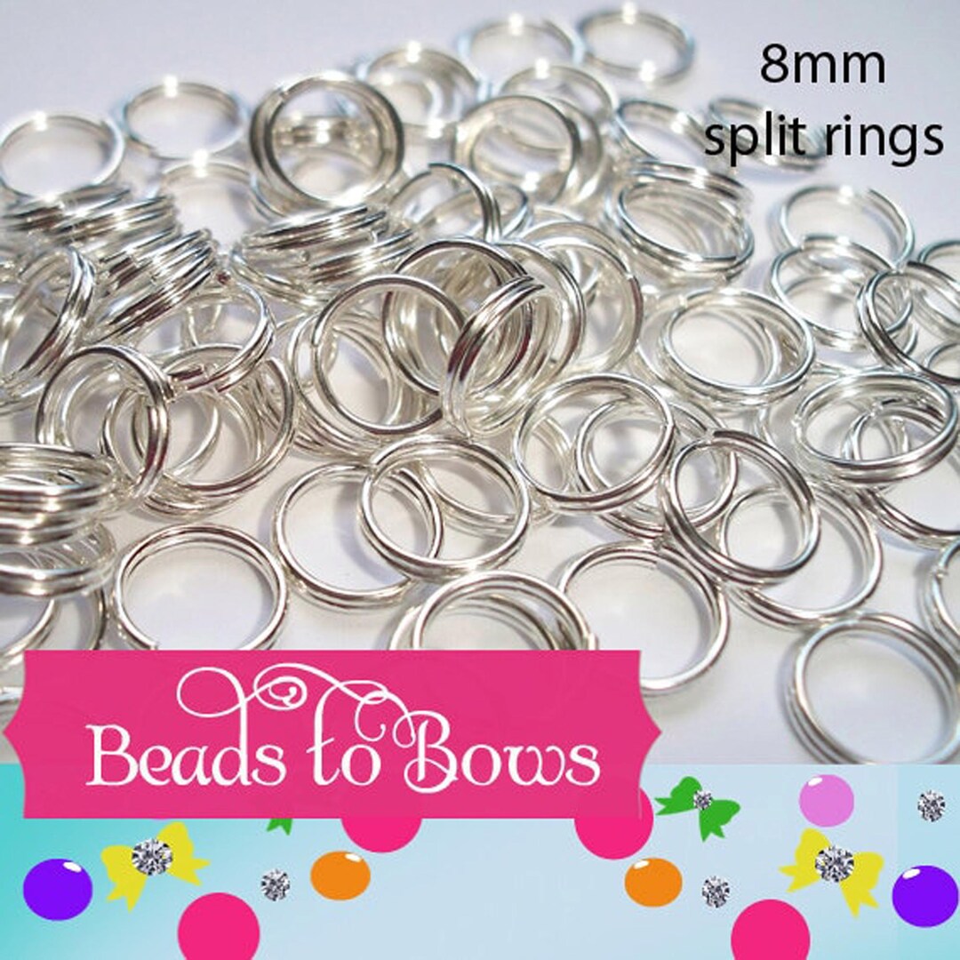 Quality 8mm DOUBLE LOOP Split Rings, Strong Double Loop Split Rings ...