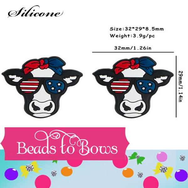 Silicone Cow Bead Pen - Etsy