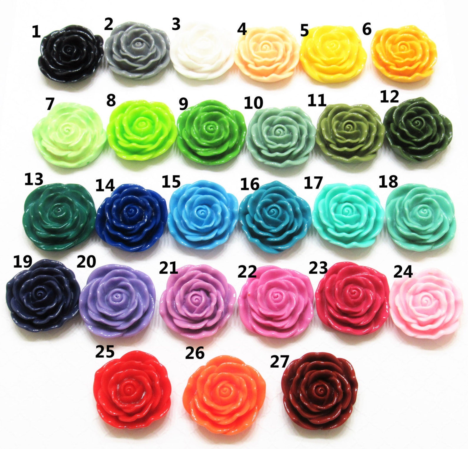 SALE 45mm Buttermilk Chunky Rose Bead Focal Bead Bubblegum - Etsy